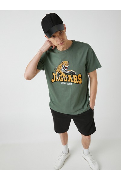Koton Jaguar Baskılı Tişört