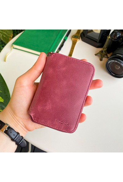 Modica Porto - Hakiki Deri Fermuarlı Cüzdan