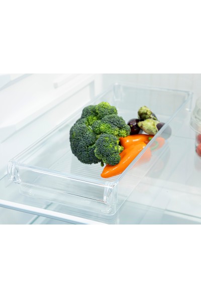 Plain Plastik Mutfak Düzenleyici 36X15X5 cm Şeffaf