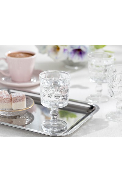 English Home Cesca Cam 6'lı Kahve Yanı Su Bardağı 60 ml Şeffaf English Home Cesca Cam 6'lı Kahve Yanı Su Bardağı 60 ml Şeffaf
