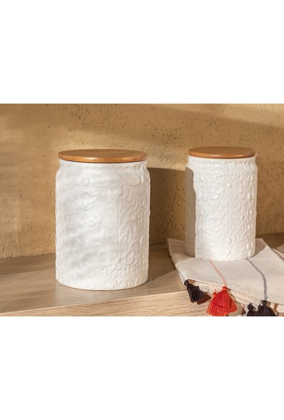 English Home Flower Circle Dolomite Tekli Baharatlık 900 ml Beyaz English Home Flower Circle Dolomite Tekli Baharatlık 900 ml Beyaz