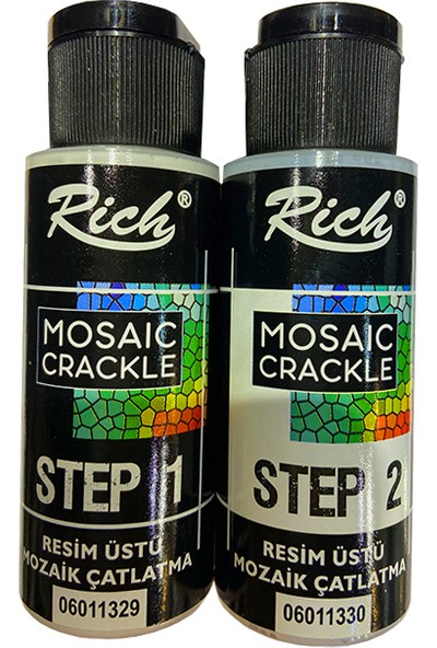 Rich Resim Üstü Mozaik Çatlatma Step1 Step2