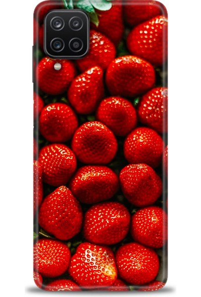 Noprin Samsung Galaxy A12 Kılıf Hd Baskılı Kılıf - Çilekler Noprin Samsung Galaxy A12 Kılıf Hd Baskılı Kılıf - Çilekler