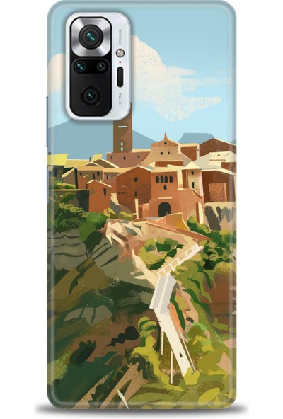 Noprin Xiaomi Redmi Note 10 Pro Kılıf Hd Baskılı Kılıf - Castle Building