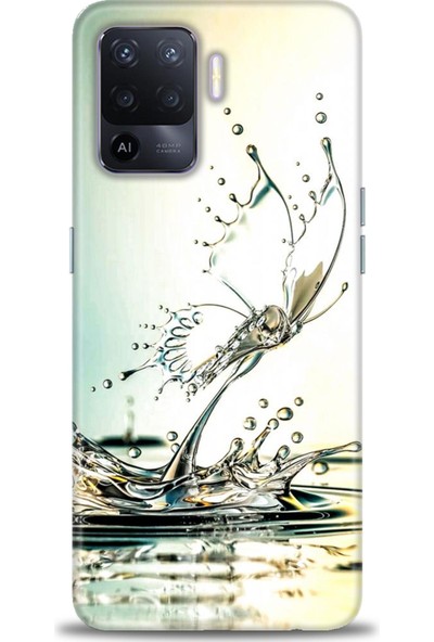 Noprin Oppo Reno 5 Lite Kılıf Hd Baskılı Kılıf - Kelebek Damla