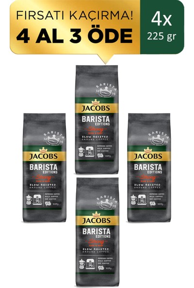 Jacobs Barista Editions Strong Filtre Kahve 225 gr 4 Al 3 Öde