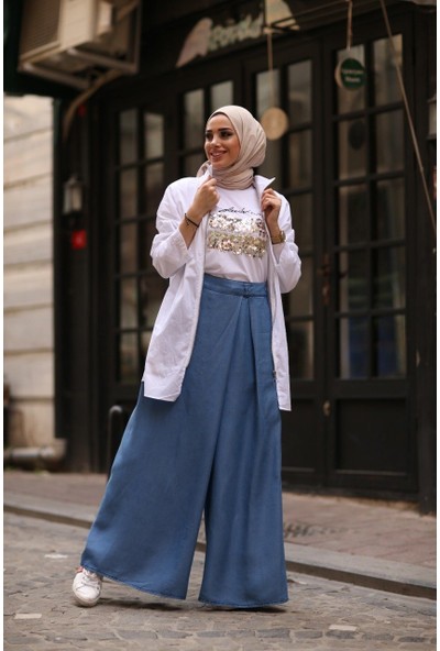 Neways Tensel Pantolon Etek Mavi Neways 1073