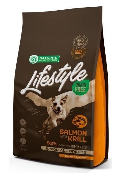 NATURE'S PROTECTİON Lifestyle Tahılsız Somonlu Karidesli Yavru Köpek Maması 10+2 Kg. NATURE'S PROTECTİON Lifestyle Tahılsız Somonlu Karidesli Yavru Köpek Maması 10+2 Kg.