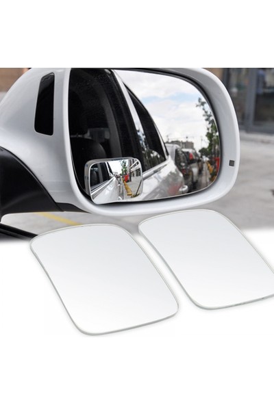 ensadepo Kör Nokta Aynası Kare Kör Nokta Aynası Gerçek Ayna Çerçevesiz 2 Adet