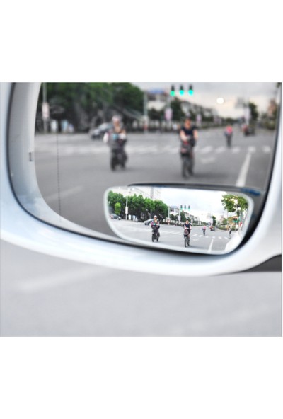 ensadepo Kör Nokta Aynası Dikdörtgen Kör Nokta Aynası Gerçek Ayna Çerçevesiz 2 Adet