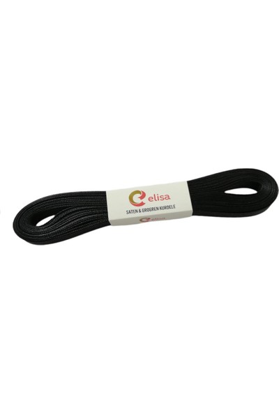 Elisa Kurdele Saten Siyah 1 cm 10 mt Elisa Kurdele Saten Siyah 1 cm 10 mt