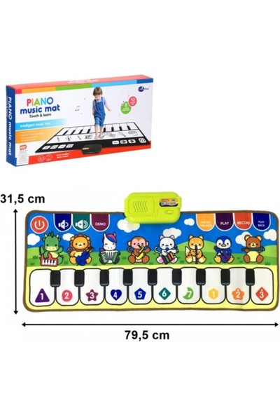 Birlik Toys Neşeli Renkli Piyano Oyun Halısı