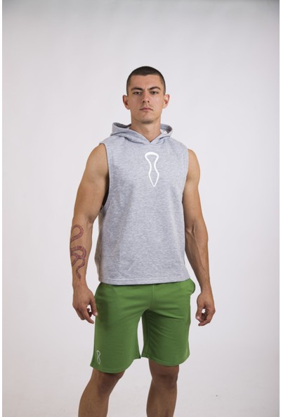 Suvlan Erkek Kapüşonlu Tank Fit
