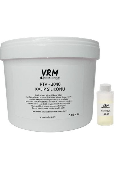 Verpol Rtv-2 Yarı Şeffaf - Sert Kalıp Silikonu (40 Shore) - 5 kg