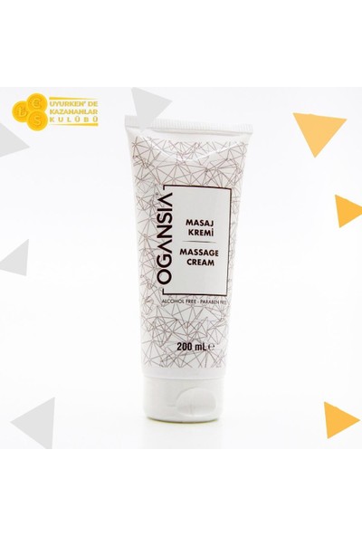 Ogansia Masaj Kremi Cildi Besler + Bakım Yapar, Korur 200ML