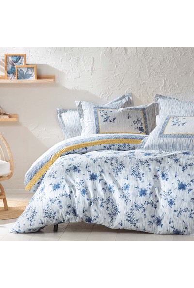 Yataş Bedding Minella Ranforce Çift Kişilik Nevresim Takımı - Mavi Yataş Bedding Minella Ranforce Çift Kişilik Nevresim Takımı - Mavi