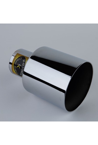 İM-KA Egzoz 100 Lük Egzoz Ucu Başlık Krom Egsoz Kafası Eksoz Şapkası Egzoz Başlıgı 100 mm mm 10 cm 100LÜK