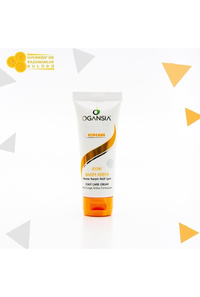 Ogansia Ecoskincare Ayak Mantar Kremi 100 Doğal Sertifikalı