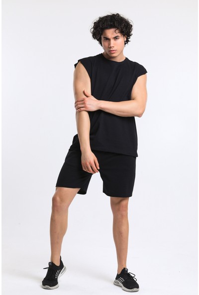 Erkek Oversize Fit Basic Atlet