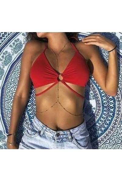 FullControl Kadın Top Detay Gold Renk Vücut Aksesuarı FullControl Kadın Top Detay Gold Renk Vücut Aksesuarı