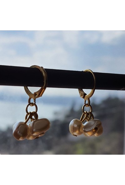 FullControl Kadın Gold Çoklu Barok Inci Küpe FullControl Kadın Gold Çoklu Barok Inci Küpe