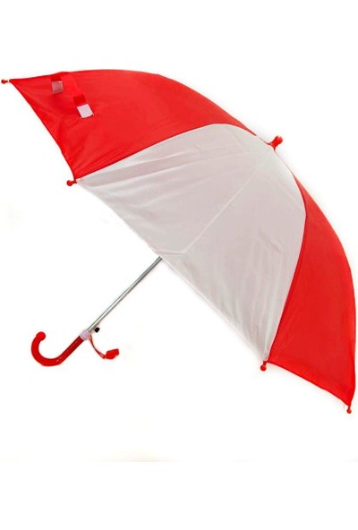 esm yapı market Baston Kırmızı Beyaz Renk Çocuk Şemsiyesi, Dekor Şemsiyesi Küçük