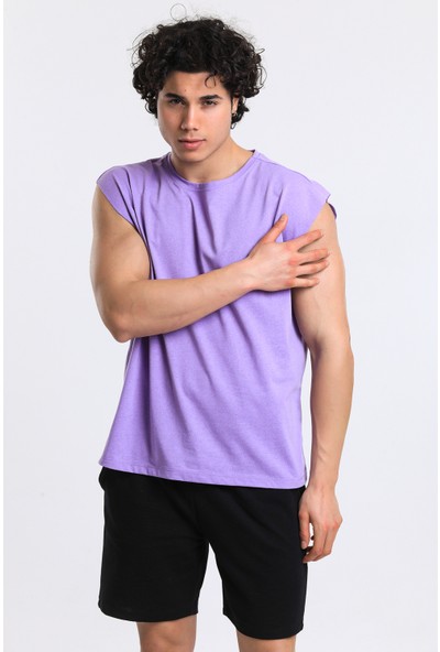 Erkek Oversize Fit Basic Atlet