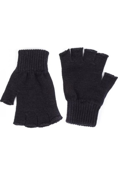Bana Lazım Olan Kışlık Parmaksız Eldiven Örgü Eldiven Siyah Eldiven