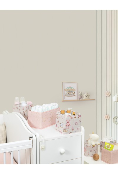 Pazar Kapısı Baby 3'lü Çekmece Düzenleyici Set Bebek Odası Pembe Pazar Kapısı Baby 3'lü Çekmece Düzenleyici Set Bebek Odası Pembe