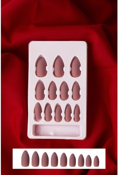 Ibcccndc NO:784 Takma Tırnak Kendinden Yapışkanlı, Pembe Mat Tak ve Çık Badem Ibcccndc NO:784 Takma Tırnak Kendinden Yapışkanlı, Pembe Mat Tak ve Çık Badem