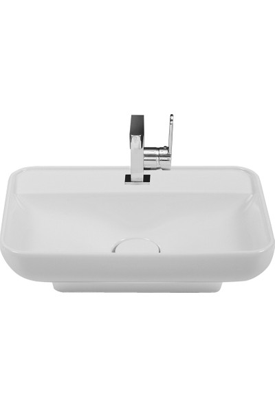 Turkuaz Cerastyle (Lal 60) Tezgah Üstü Lavabo 60X42 cm Turkuaz Cerastyle (Lal 60) Tezgah Üstü Lavabo 60X42 cm