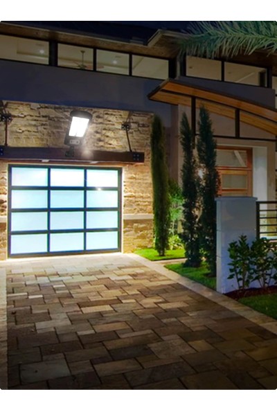 Informed Güneş Enerjili-Solar 60 W Sokak Armatürü Sensörlü Harekete Duyarlı Kumandalı