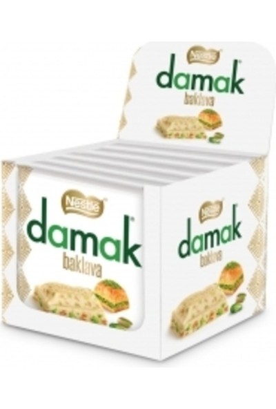Nestle Damak Baklava Sarmalı Kare Çikolata 60 gr 6'lı x 4 Kutu Nestle Damak Baklava Sarmalı Kare Çikolata 60 gr 6'lı x 4 Kutu