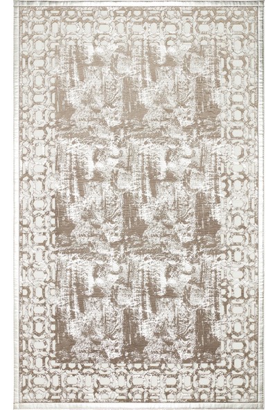 Eko Halı Bıanca Bnc 02 Grey Parlak Bordürlü Suni Deri Halı