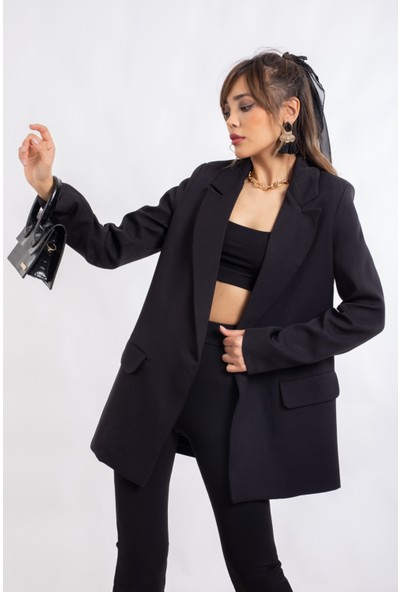 Nofilter Butik Siyah Astarlı Blazer Ceket Nofilter Butik Siyah Astarlı Blazer Ceket