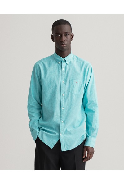 Gant Erkek Yeşil Regular Fit Gömlek 3018670.347 Gant Erkek Yeşil Regular Fit Gömlek 3018670.347