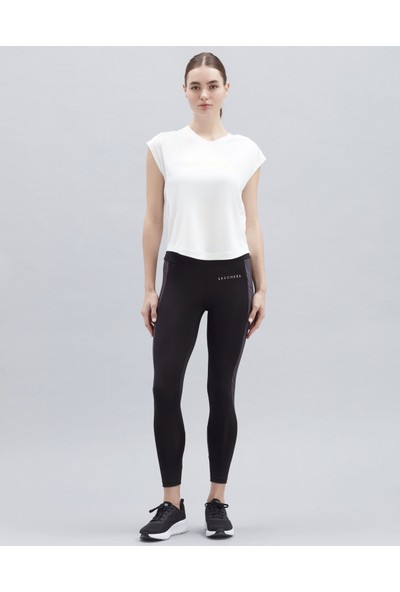 Skechers W Animal Print Legging Kadın Siyah Tayt - S221148-001 Skechers W Animal Print Legging Kadın Siyah Tayt - S221148-001