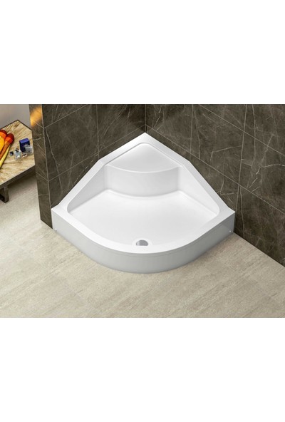 S'tina Stina Serena 120X120 Oval Oturmalı Duş Teknesi