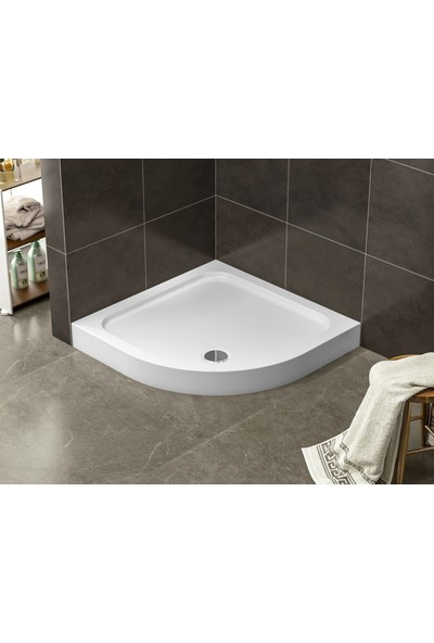 S'tina Stina Blu 90X90 Oval Monoblok Duş Teknesi S'tina Stina Blu 90X90 Oval Monoblok Duş Teknesi