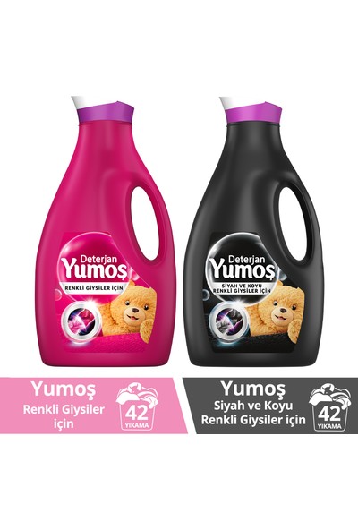 Yumoş Sıvı Deterjan Renkliler + Yumoş Sıvı Deterjan Siyahlar Yumoş Sıvı Deterjan Renkliler + Yumoş Sıvı Deterjan Siyahlar