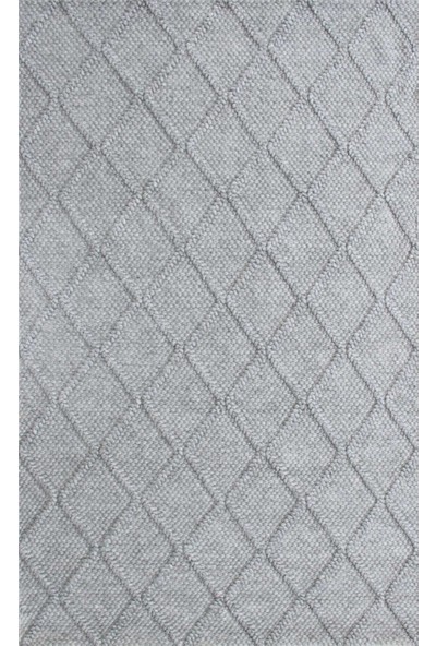 Eko Halı Jade Dıamond Grey El Dokuma Örgü Yün Halı Eko Halı Jade Dıamond Grey El Dokuma Örgü Yün Halı