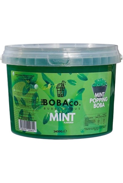 Bubble Tea Boba – Nane / Mint 3,4 kg Bubble Tea Boba – Nane / Mint 3,4 kg