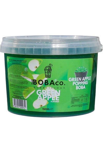 Bubble Tea Boba – Yeşil Elma / Green Apple 3,4 kg Bubble Tea Boba – Yeşil Elma / Green Apple 3,4 kg