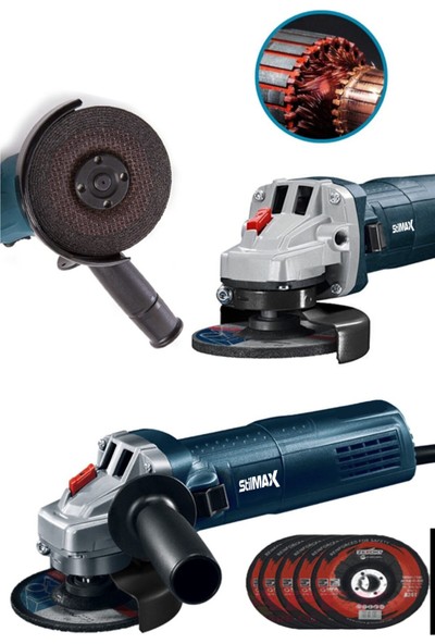 Stilmax Germany Spiral Jet Taşlama Metal Kesme Avuç Taşlama Makinesi Bakır Motor 3500 W + 5 Taş Stilmax Germany Spiral Jet Taşlama Metal Kesme Avuç Taşlama Makinesi Bakır Motor 3500 W + 5 Taş