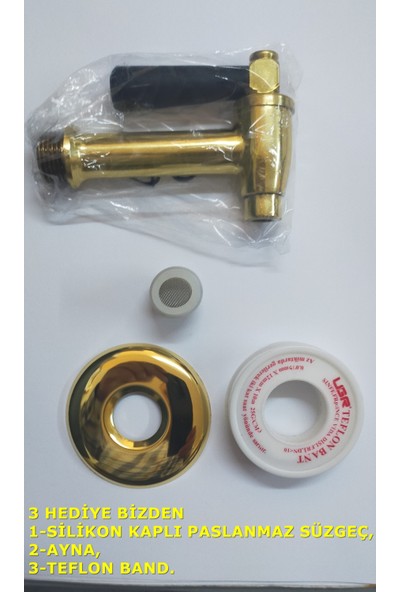 Bukisa Çay Kazanı Musluğu Sarı Kaplama 3