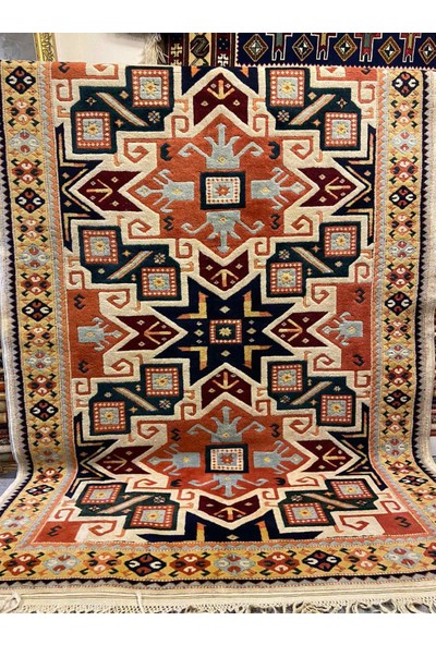 Rustik Ev El Dokuma Yörük Halı