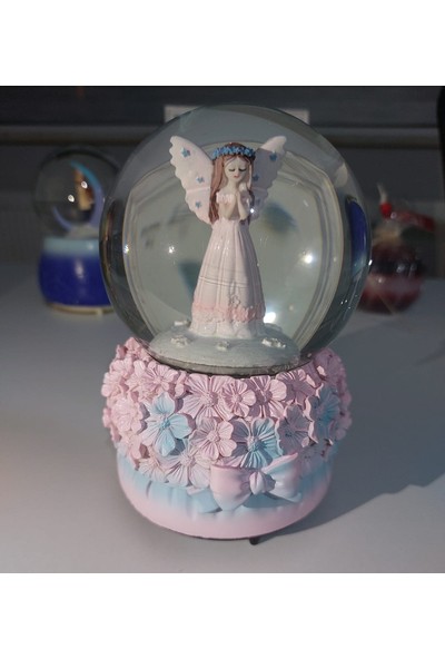 Modernica Kar Küresi Melek Büyük Boy Kurmalı