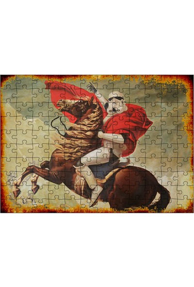 Tablomega Ahşap Mdf Puzzle Yapboz Atlı Darth Vader 120 Parça 25*35 cm Tablomega Ahşap Mdf Puzzle Yapboz Atlı Darth Vader 120 Parça 25*35 cm