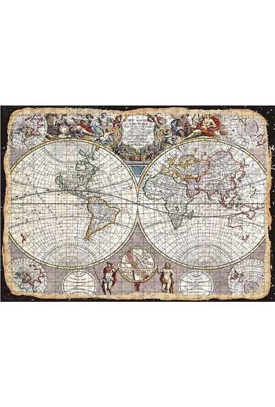 Tablomega Ahşap Mdf Puzzle Yapboz Eski Dünya Haritası 500 Parça 50*70 cm Tablomega Ahşap Mdf Puzzle Yapboz Eski Dünya Haritası 500 Parça 50*70 cm
