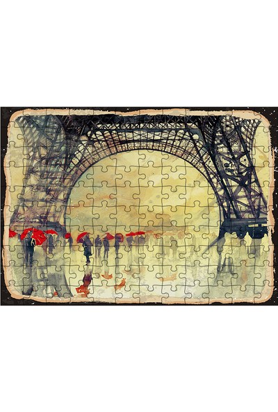 Tablomega Ahşap Mdf Puzzle Yapboz Eyfel Kulesi'nde Yağmur 120 Parça 25*35 cm Tablomega Ahşap Mdf Puzzle Yapboz Eyfel Kulesi'nde Yağmur 120 Parça 25*35 cm